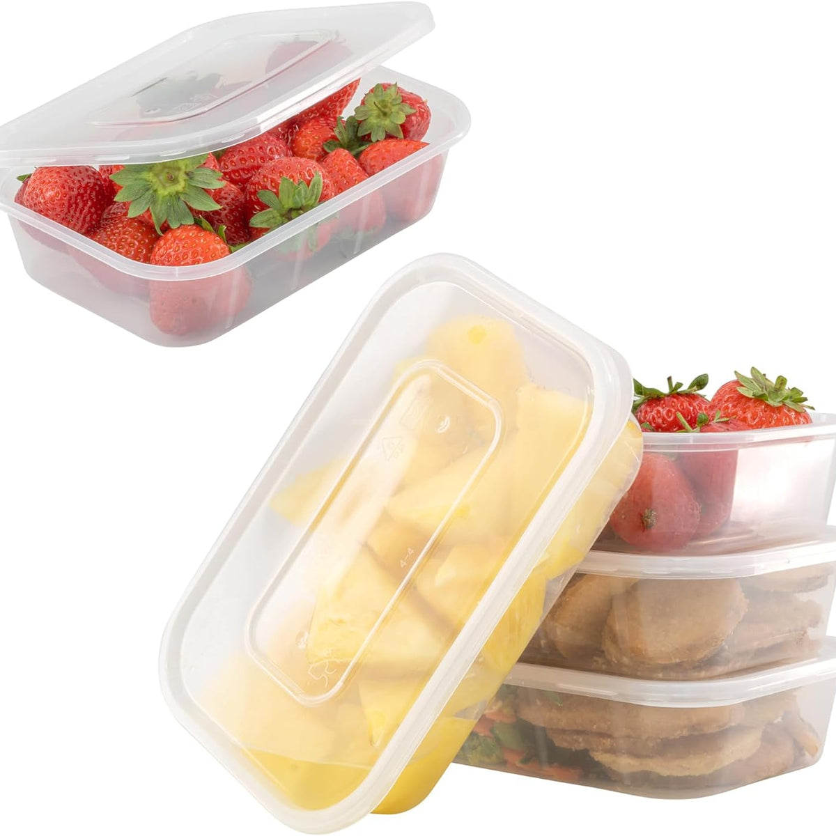 10 Microwavable Food Containers with Lids – Coselena